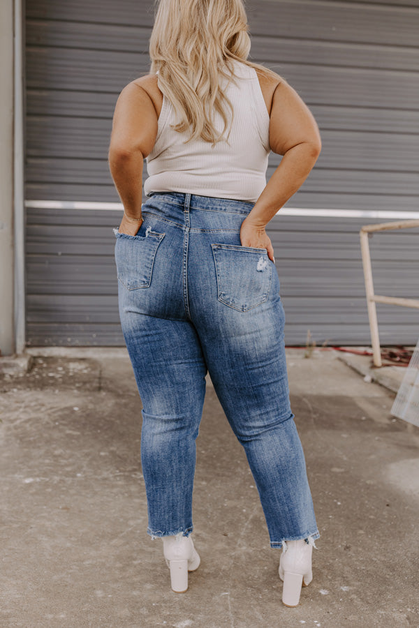 Risen The Hartlen High Waist Distressed Jean Curves • Impressions ...