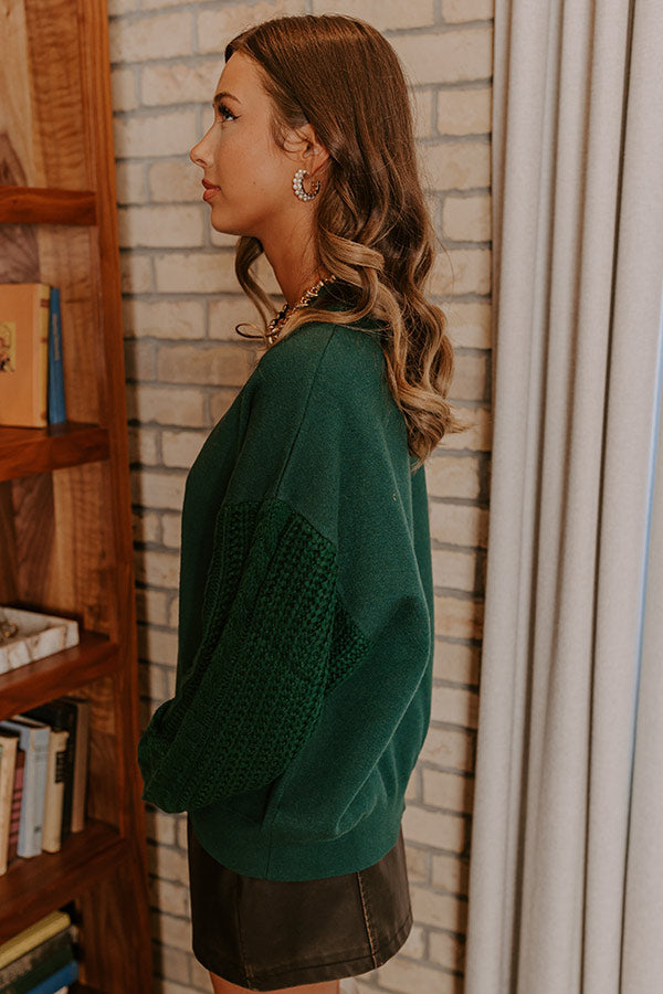 Wrapped Around Your Finger Sweater In Hunter Green – Impressions Online ...