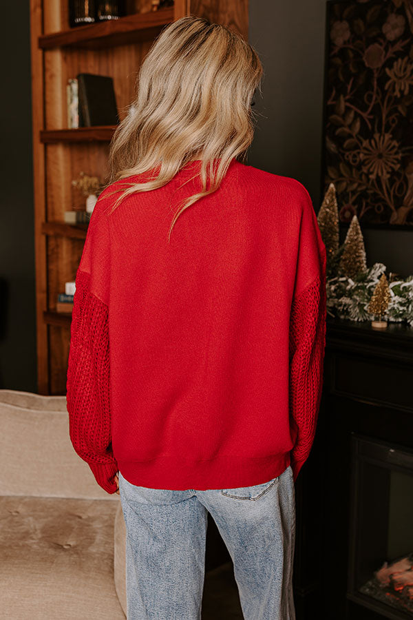 Wrapped Around Your Finger Sweater In Red – Impressions Online Boutique