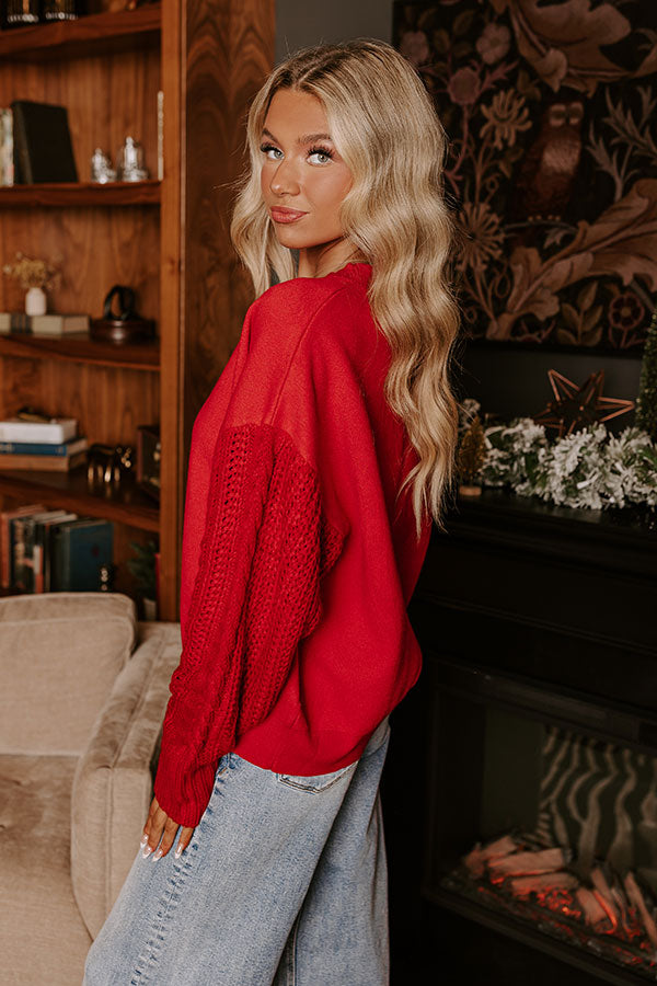 Wrapped Around Your Finger Sweater In Red – Impressions Online Boutique
