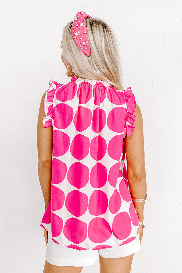 Brunch And Go Shift Top In Hot Pink • Impressions Online Boutique