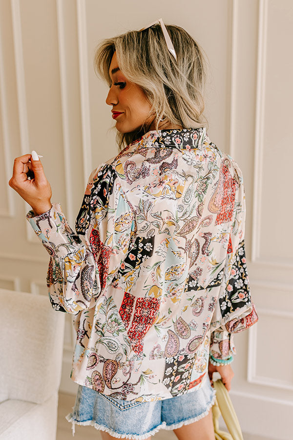 On A High Note Satin Top • Impressions Online Boutique