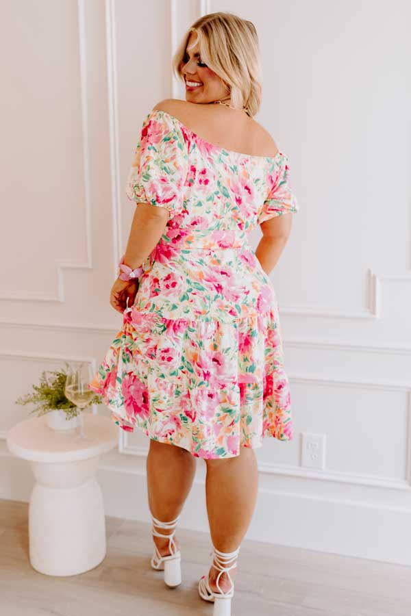 Quite Dashing Floral Dress Curves • Impressions Online Boutique