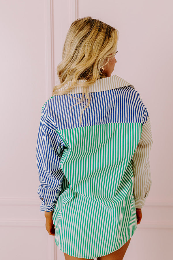London Landmarks Color Block Button Up • Impressions Online Boutique