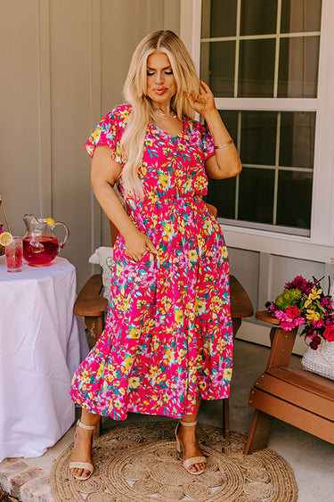 Spring It On Floral Midi Curves – Impressions Online Boutique