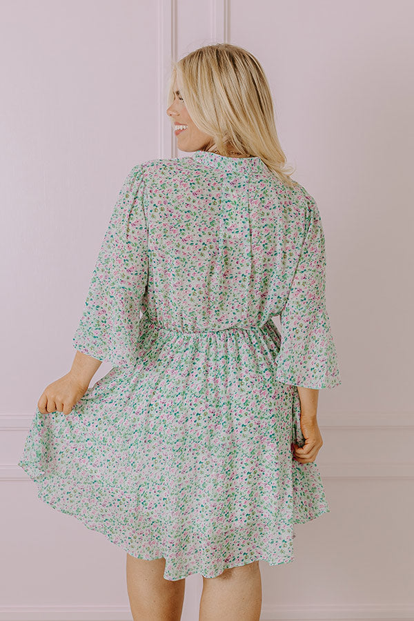 Headed Down Memory Lane Dress In Mint Curves – Impressions Online Boutique