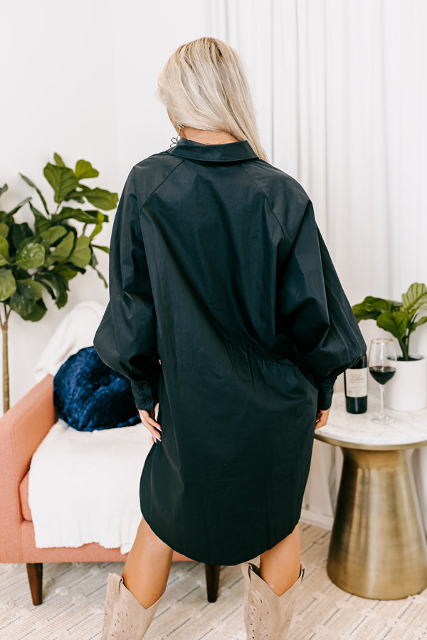 Major Icon Tunic Dress In Black • Impressions Online Boutique