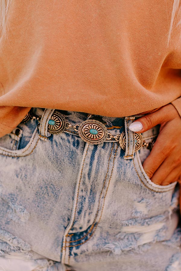 Love And Luxury Concho Belt In Gold • Impressions Online Boutique