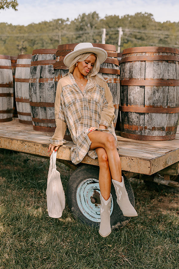 Vail Views Plaid Tunic Dress – Impressions Online Boutique