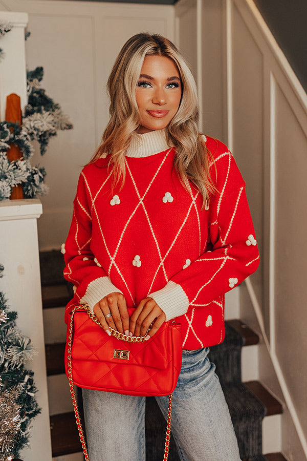 Mistletoe And Magic Sweater In Red • Impressions Online Boutique