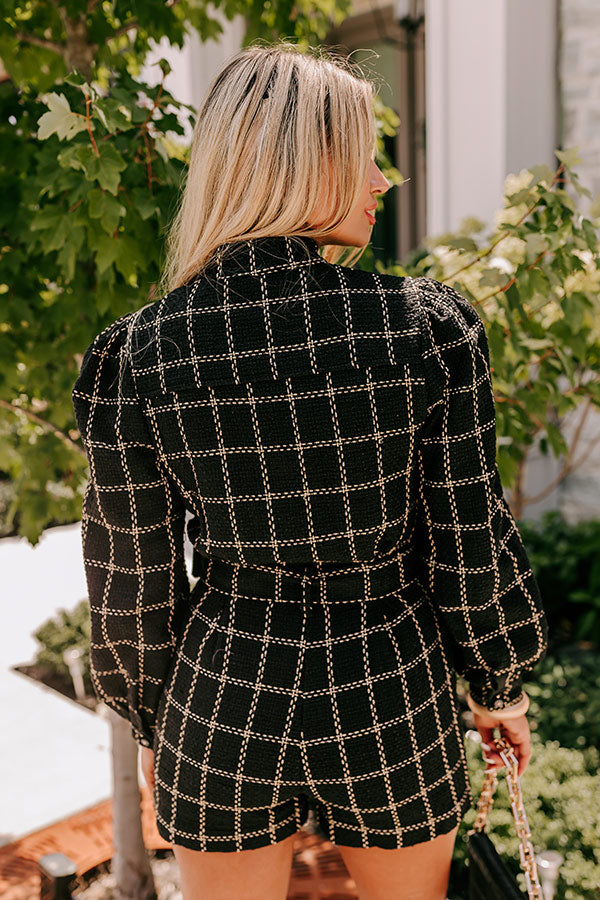 Show Stopper Tweed Romper – Impressions Online Boutique