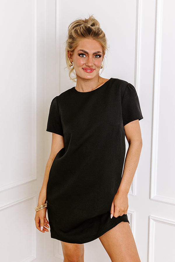 Sweetly Simple Mini Dress in Black • Impressions Online Boutique