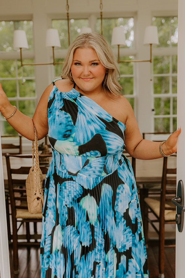 Moonlit Stroll Pleated Midi Curves – Impressions Online Boutique