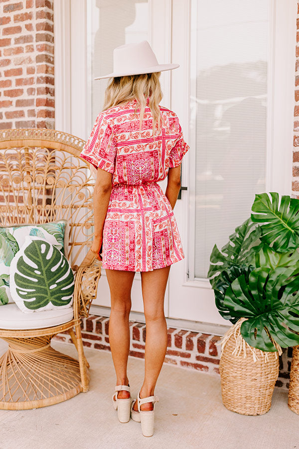 Vacay Mode Satin Romper in Pink – Impressions Online Boutique