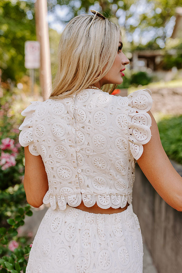 Under The Tucson Sun Crochet Jumpsuit in Ivory – Impressions Online ...