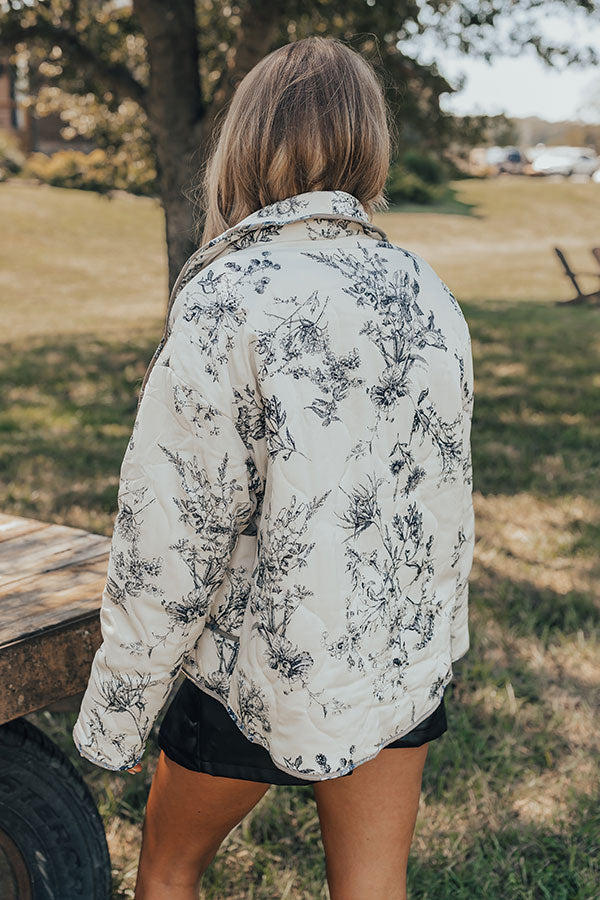 Stellar Style Quilted Floral Jacket – Impressions Online Boutique