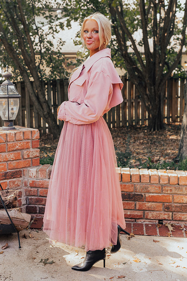 Catwalk Crush Mesh Trench Coat in Blush – Impressions Online Boutique