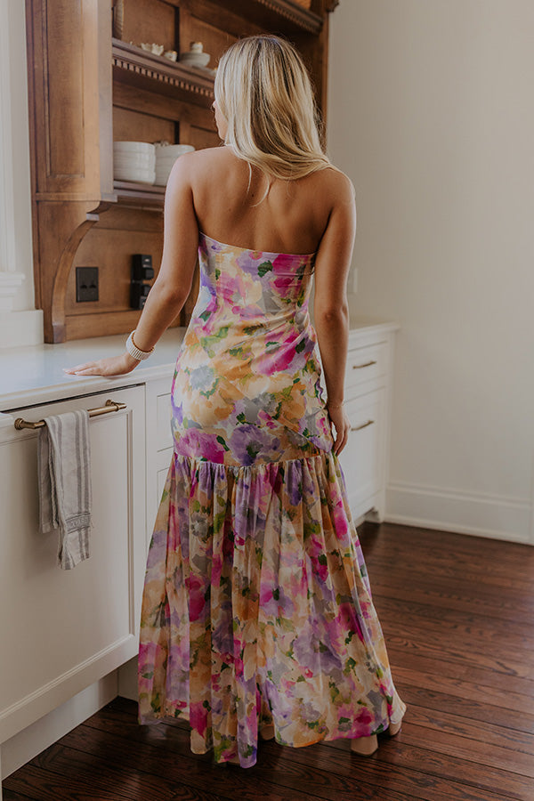 Sunkissed Moment Floral Maxi Dress in Primrose Yellow – Impressions ...
