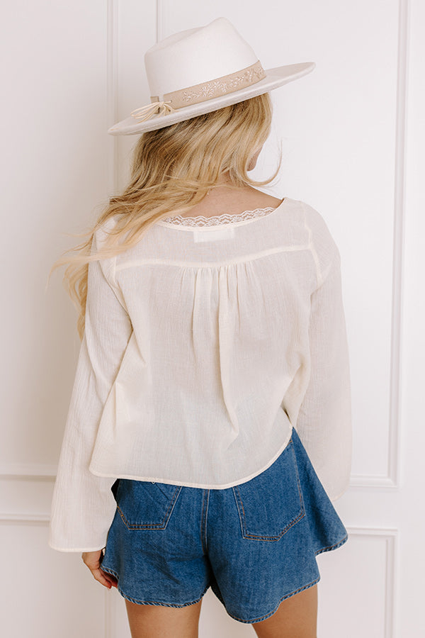 Boho Energy Lace Top in Cream – Impressions Online Boutique
