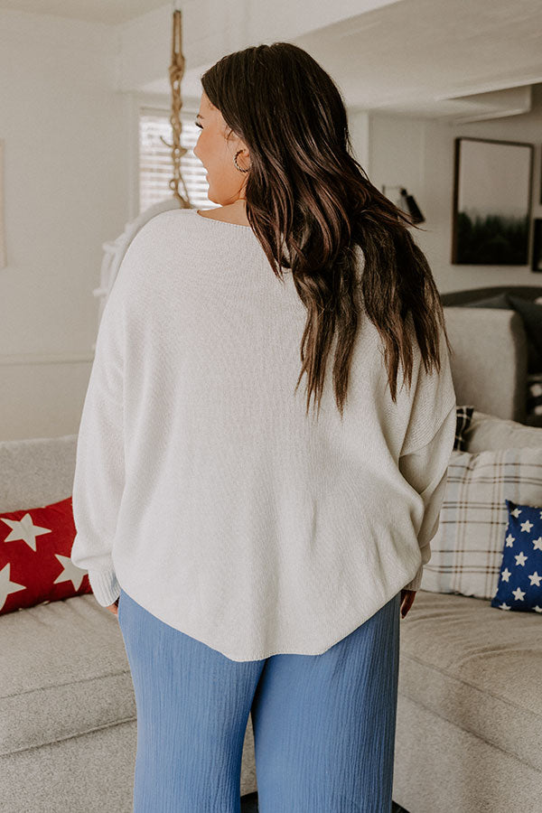 Star-Spangled Evening Knit Sweater Curves – Impressions Online Boutique
