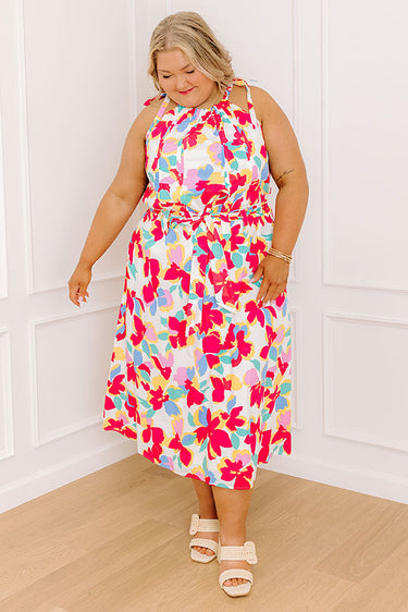 Sunny Disposition Floral Midi Dress Curves – Impressions Online Boutique