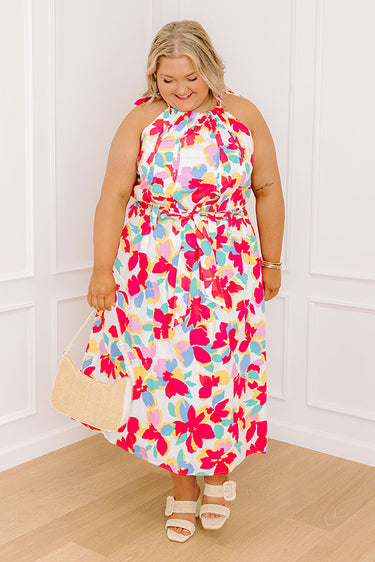 Sunny Disposition Floral Midi Dress Curves – Impressions Online Boutique