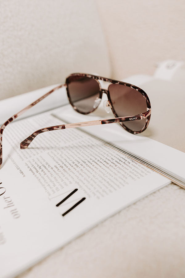 Quay High Profile Polarized Aviator Sunnies in Tortoiseshell ...