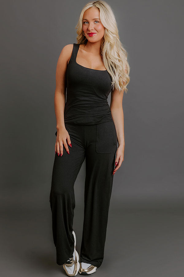 Elite Comfort High Waist Buttery Soft Wide Leg Pants in Black – Impressions Online Boutique