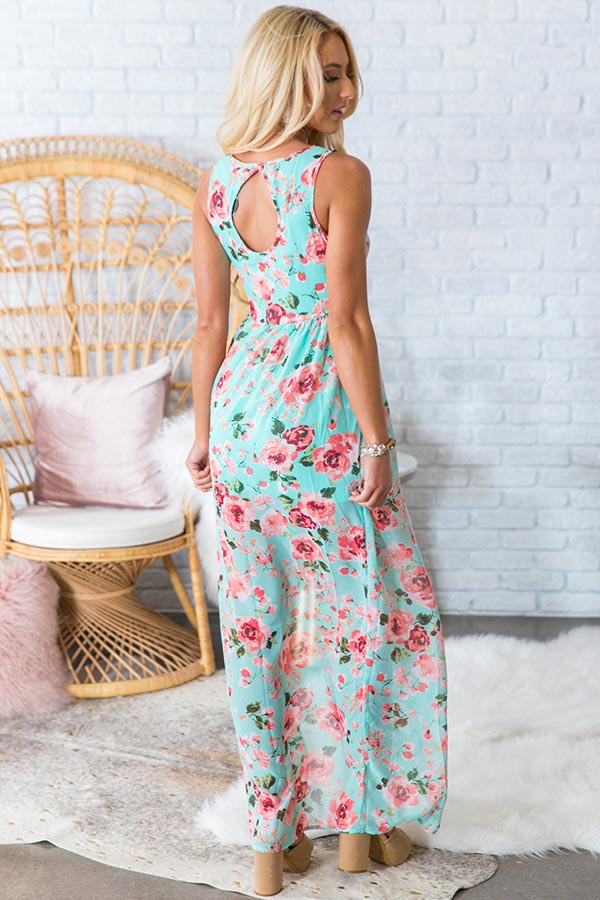 The Ella Empire Maxi In Wanderlust Floral Chiffon • Impressions Online ...
