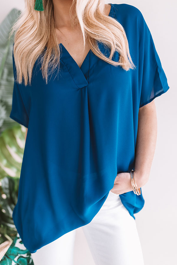 Light Up The Night Tunic in Royal Blue • Impressions Online Boutique
