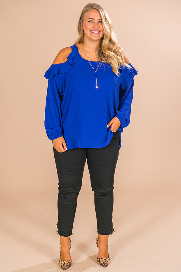 First Class To Paris Shift Top in Royal Blue – Impressions Online Boutique