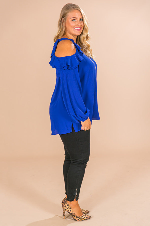 First Class To Paris Shift Top in Royal Blue – Impressions Online Boutique