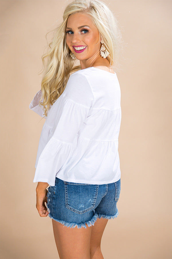 Kiss Me Ruffle Shift Top – Impressions Online Boutique