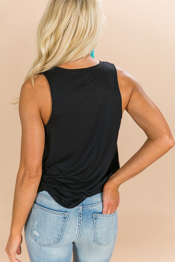 Laguna Shift Tank In Black • Impressions Online Boutique