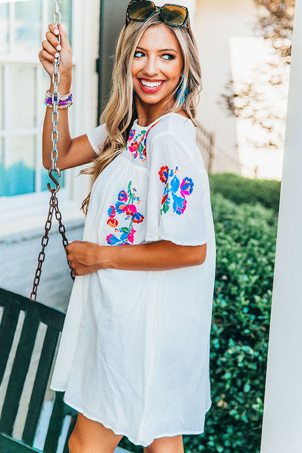 Bombshell Of Summer Embroidered Shift Dress • Impressions Online Boutique