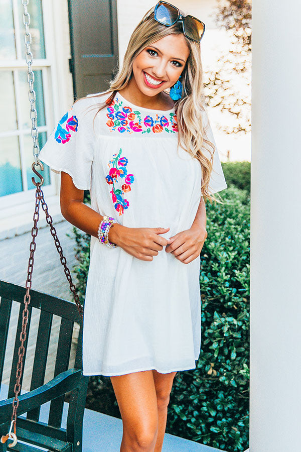 Bombshell Of Summer Embroidered Shift Dress • Impressions Online Boutique