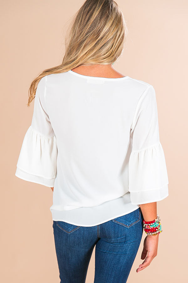 Queen Bee Shift Top in Ivory • Impressions Online Boutique