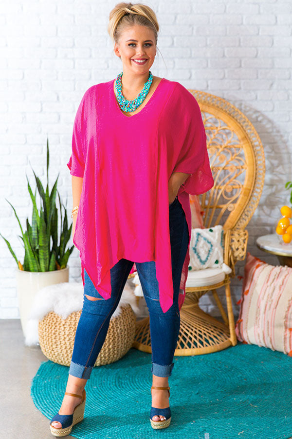 Hello Bombshell Shift Tunic In Pink • Impressions Online Boutique