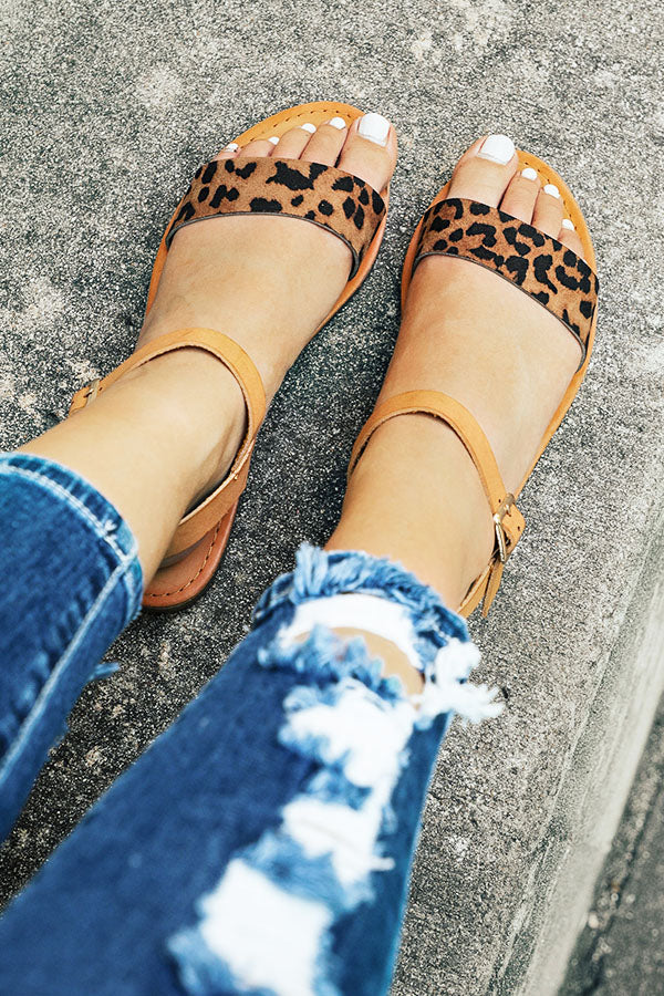 The Lola Leopard Sandal • Impressions Online Boutique