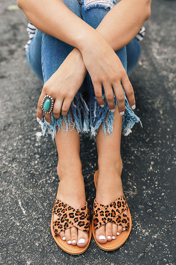 The Lexi Leopard Sandal • Impressions Online Boutique