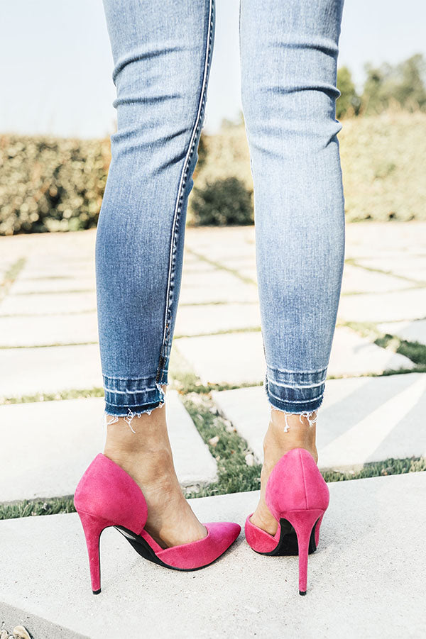 The Genevieve Heel in Hot Pink • Impressions Online Boutique