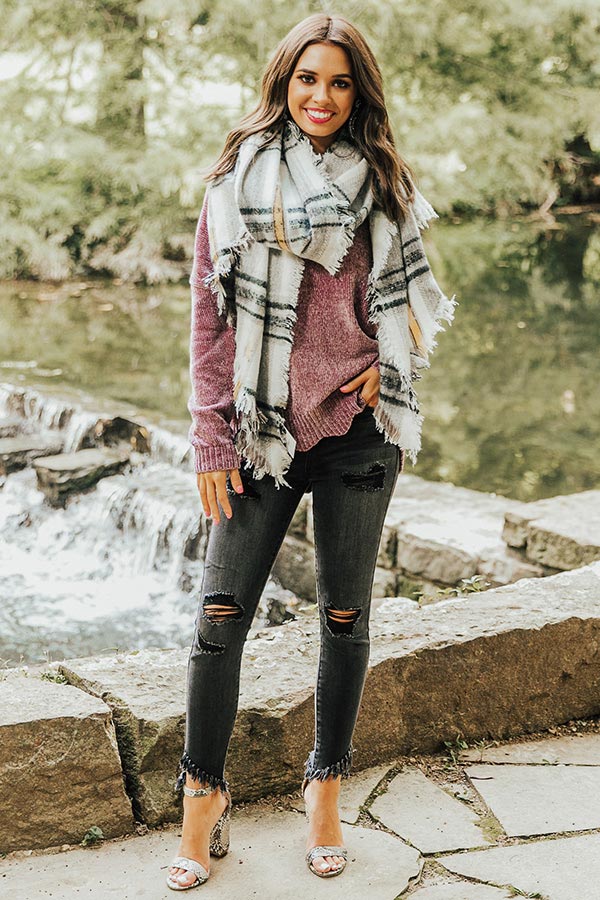 Plaid Pretty Scarf • Impressions Online Boutique