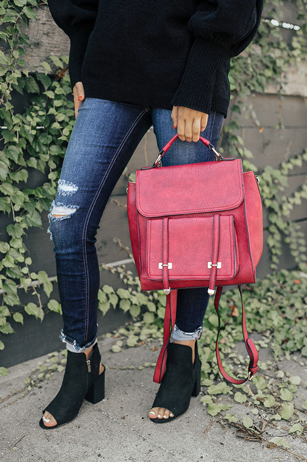 Touring Rome Backpack in Red – Impressions Online Boutique