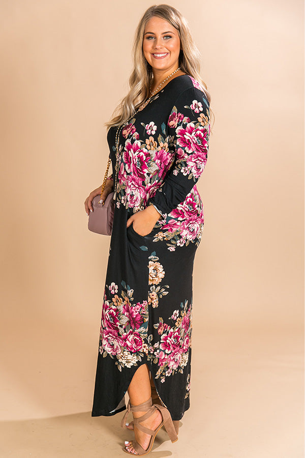 California Cutie Floral Maxi Curves • Impressions Online Boutique