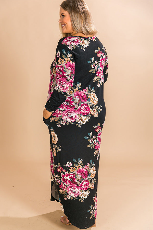 California Cutie Floral Maxi Curves • Impressions Online Boutique