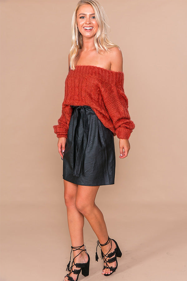 Cuddle Weather Ultra Soft Sweater In Scarlet • Impressions Online Boutique