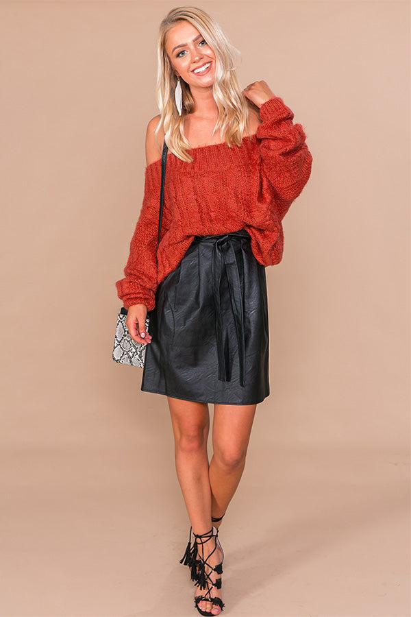 Cuddle Weather Ultra Soft Sweater In Scarlet • Impressions Online Boutique