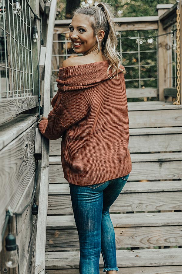 Oh So Cozy Tunic Sweater in Rustic Rose • Impressions Online Boutique