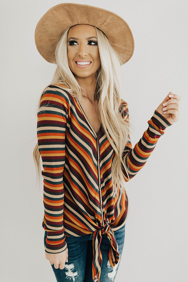 Pumpkin Patch Pretty Stripe Top • Impressions Online Boutique