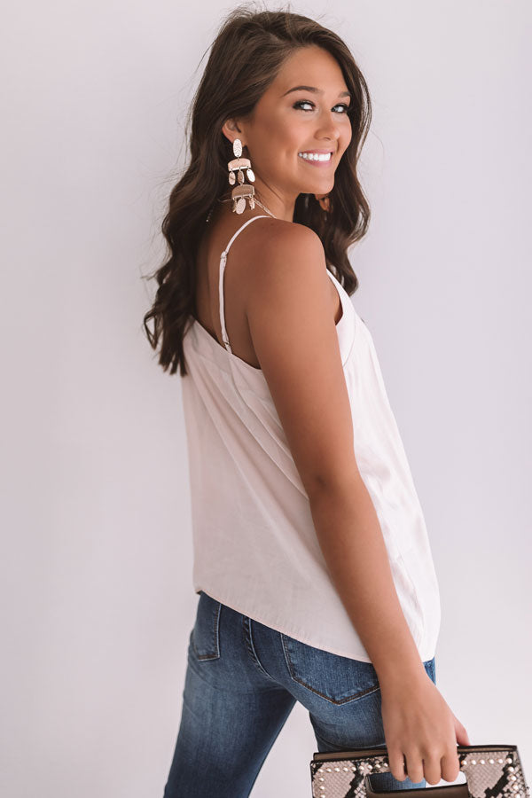 Delicate Subject Shift Tank in Blush • Impressions Online Boutique